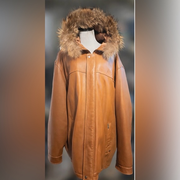 Phat Farm | Jackets & Coats | Phat Farm Leather Winter Jacket With Faux ...